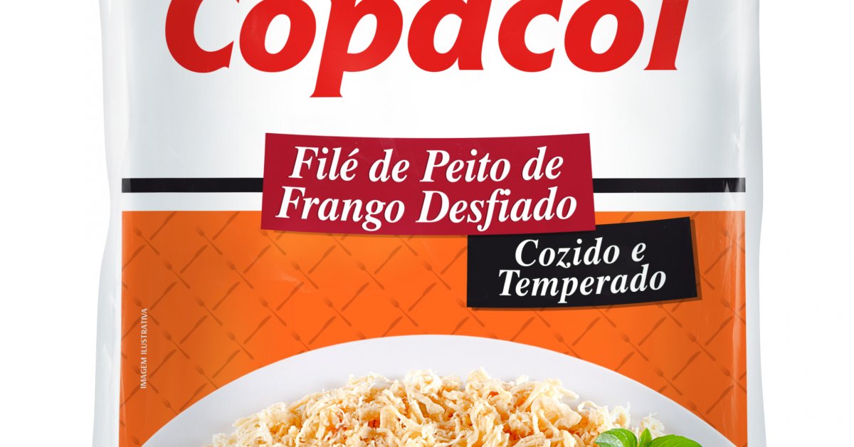 Copacol - Produtos - Filé de Peito Cozido Desfiado Temp Cong 2kg