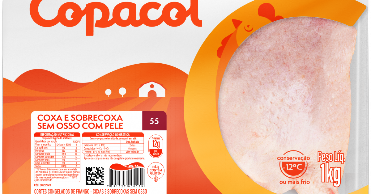 Copacol - Produtos - Coxa/Sobrecoxa Sem Osso Congelada