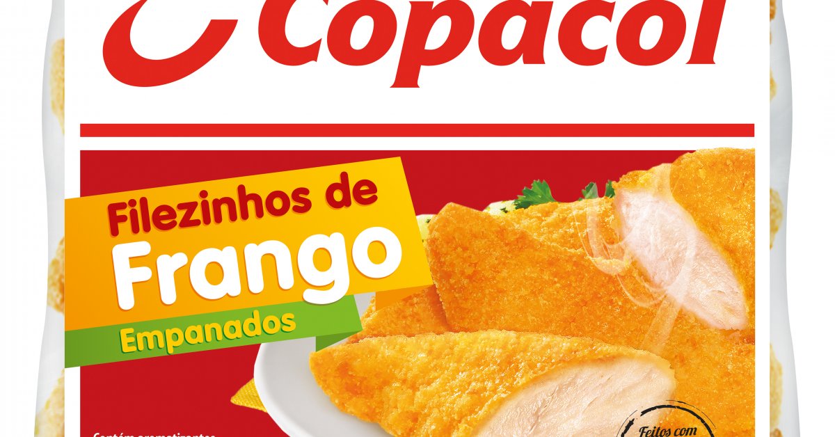 Copacol - Produtos - Filezinho de Frango Empanado Congelado 1,5 kg