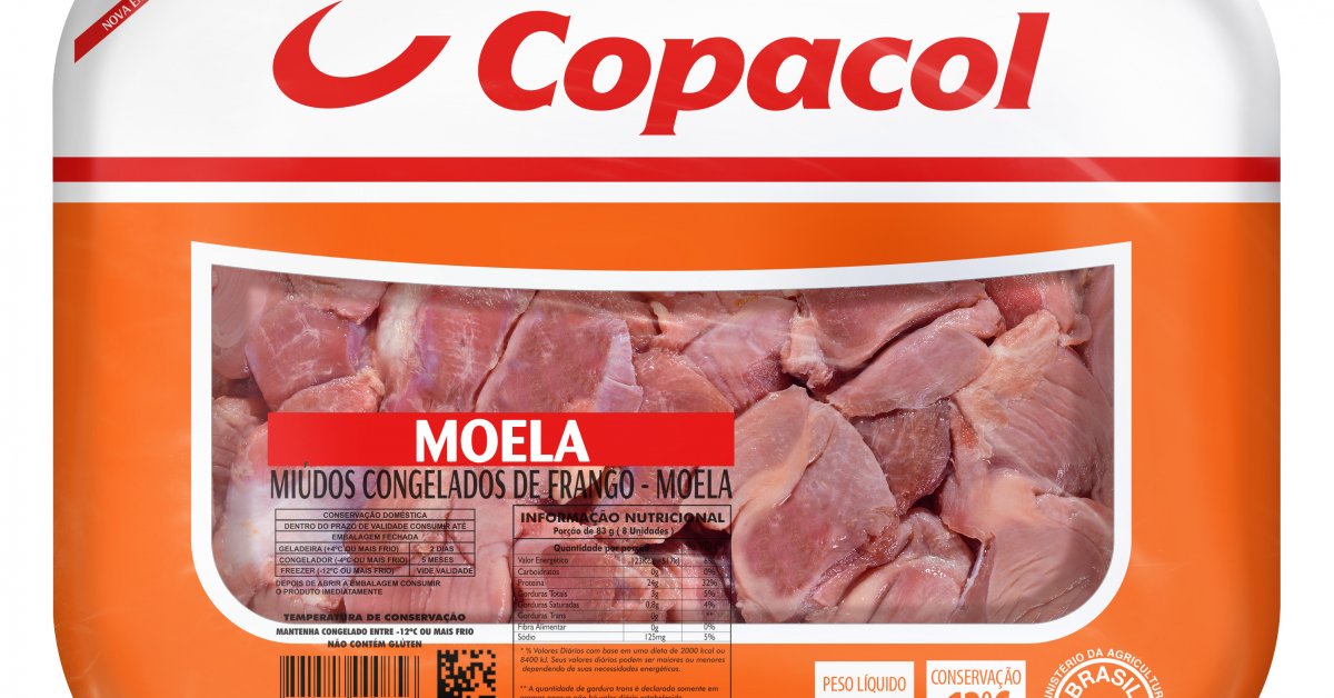 Copacol - Produtos - Moela Congelada 1Kg