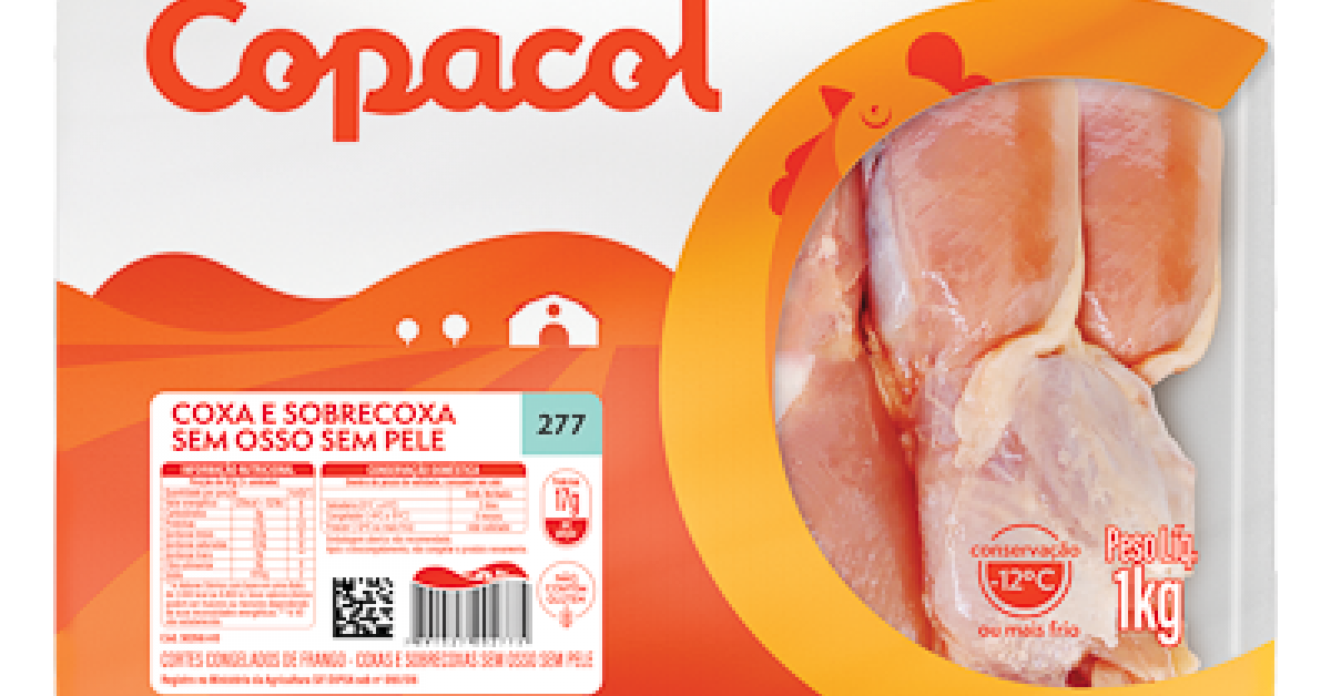 Copacol - Produtos - Coxa/Sobrecoxa Sem Osso Sem Pele Copacol - Produtos - Coxa/Sobrecoxa Sem Osso Sem Pele