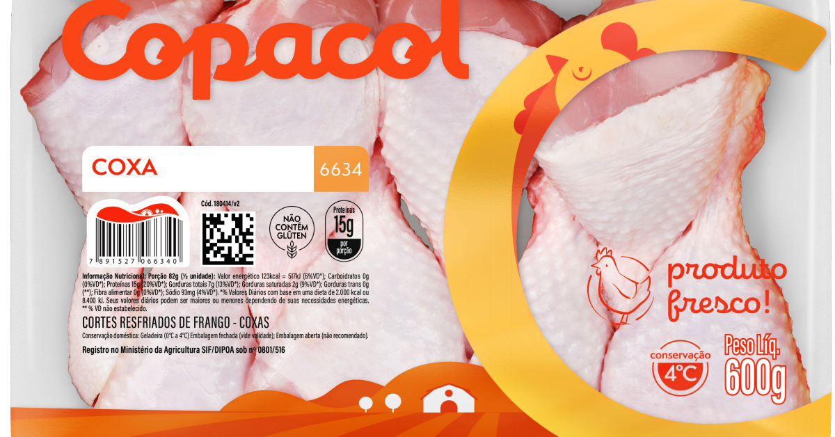 Copacol - Produtos - Coxa Resfriada Bandeja 600g