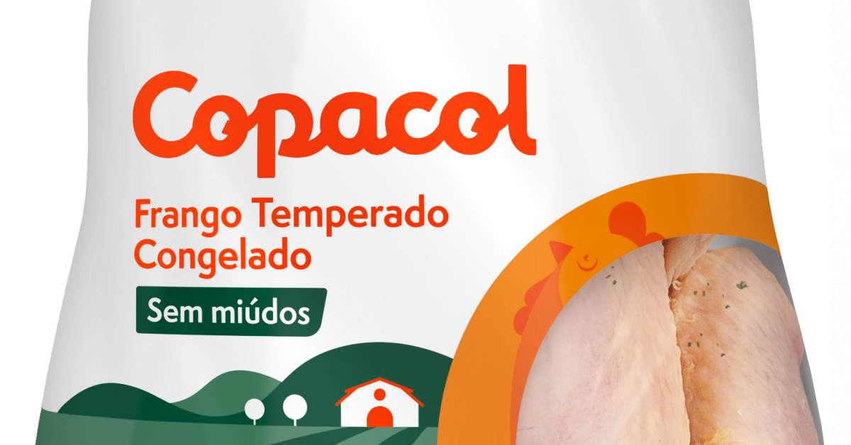 Copacol - Produtos - Frango Inteiro Sem Miúdos Temperado Congelado