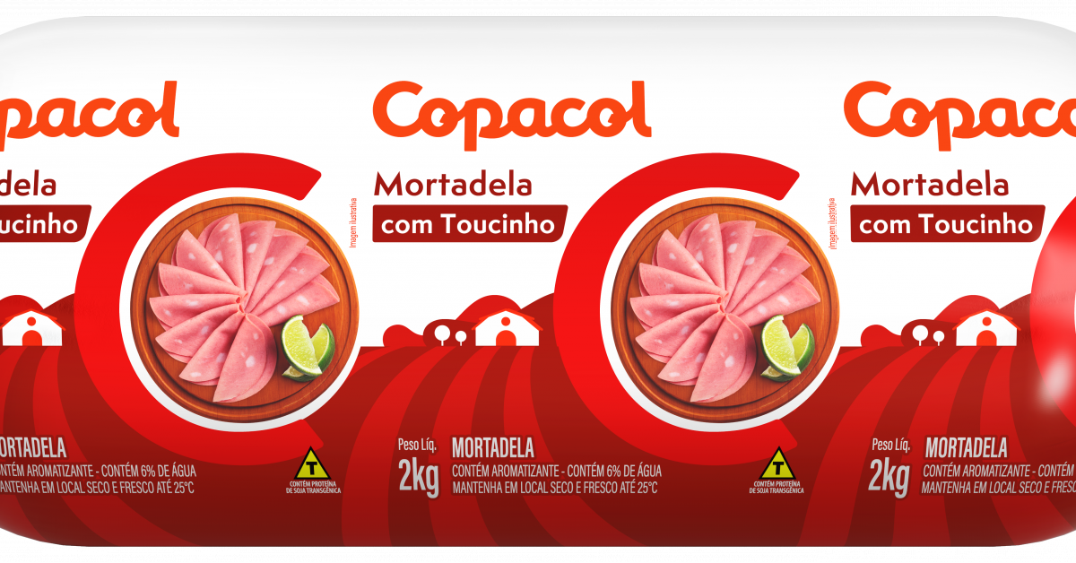 Copacol - Produtos - Mortadela com Toucinho 2 Kg
