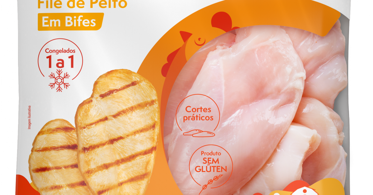 Copacol - Produtos - Filé de Peito em Bifes Congelado IQF 800 g