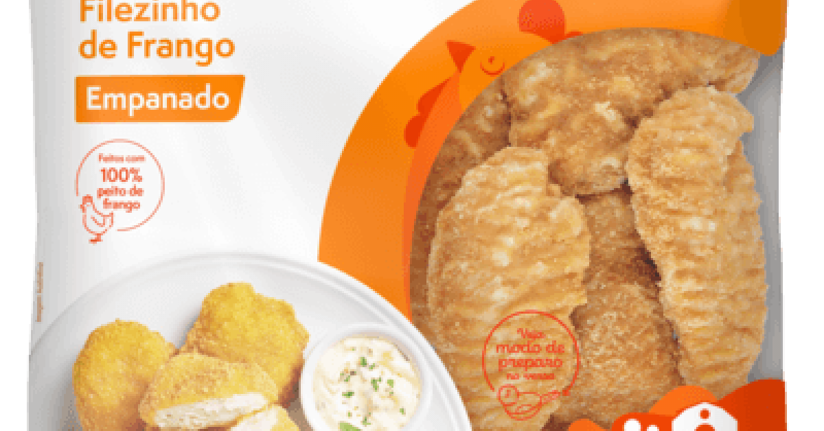 Copacol - Produtos - Filezinho de Frango Empanado Congelado 1,5 kg
