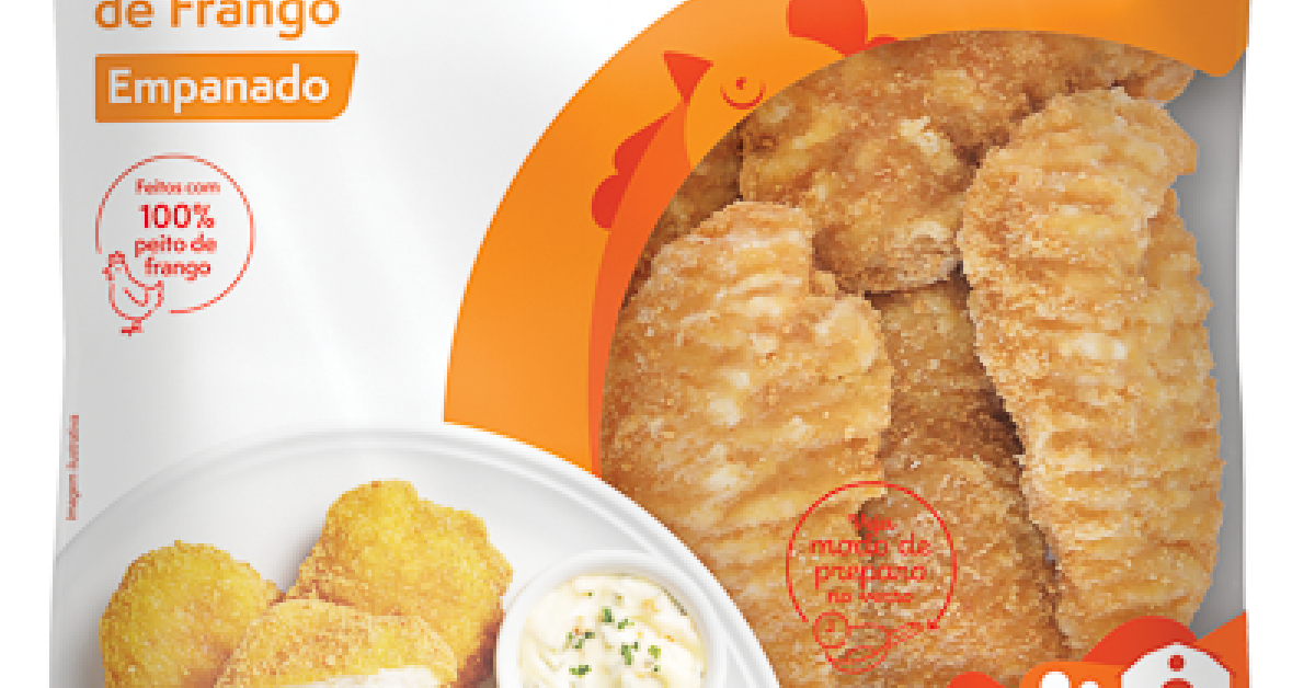 Copacol - Produtos - Filezinho de Frango Empanado Congelado 700 g
