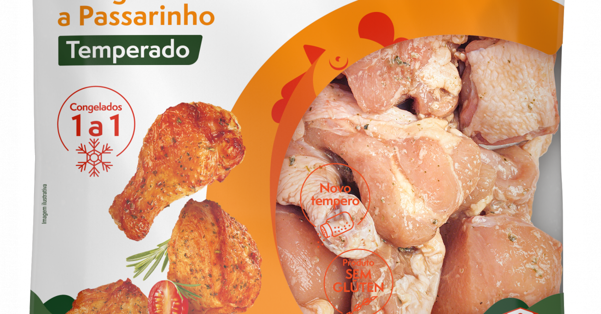 Copacol - Produtos - Frango à Passarinho Temperado Congelado IQF 800g