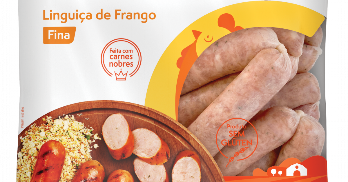 Copacol - Produtos - Linguiça de Frango Fina Resfriada 800g