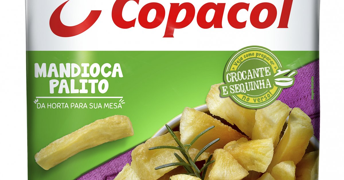 Copacol - Produtos - Mandioca Palito Congelada 1,1 Kg