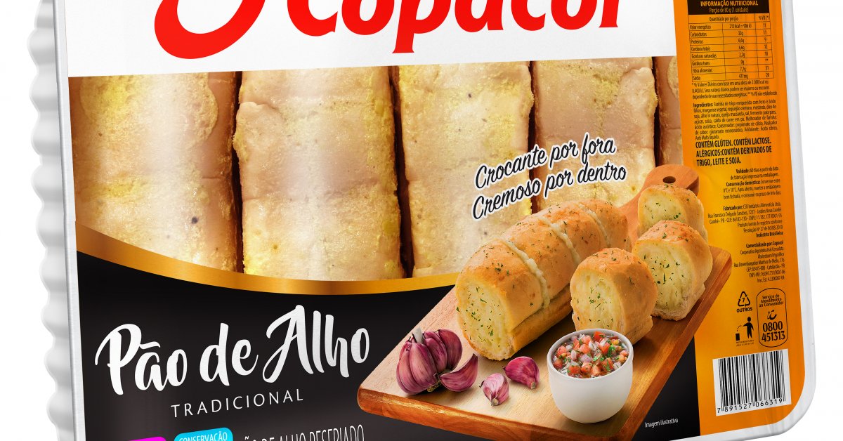 Copacol - Produtos - Pão de Alho Resfriado 400g