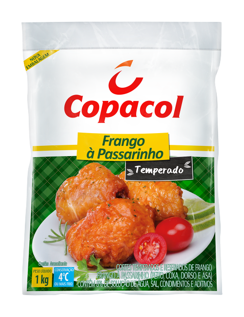 Copacol - Produtos - Frango à Passarinho Temperado Resfriado