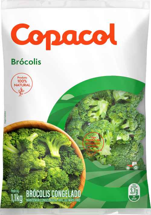 Copacol - Produtos - Brócolis Congelado 1,1kg