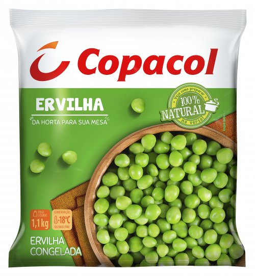 Copacol - Produtos - Ervilha Congelada 1,1 kg